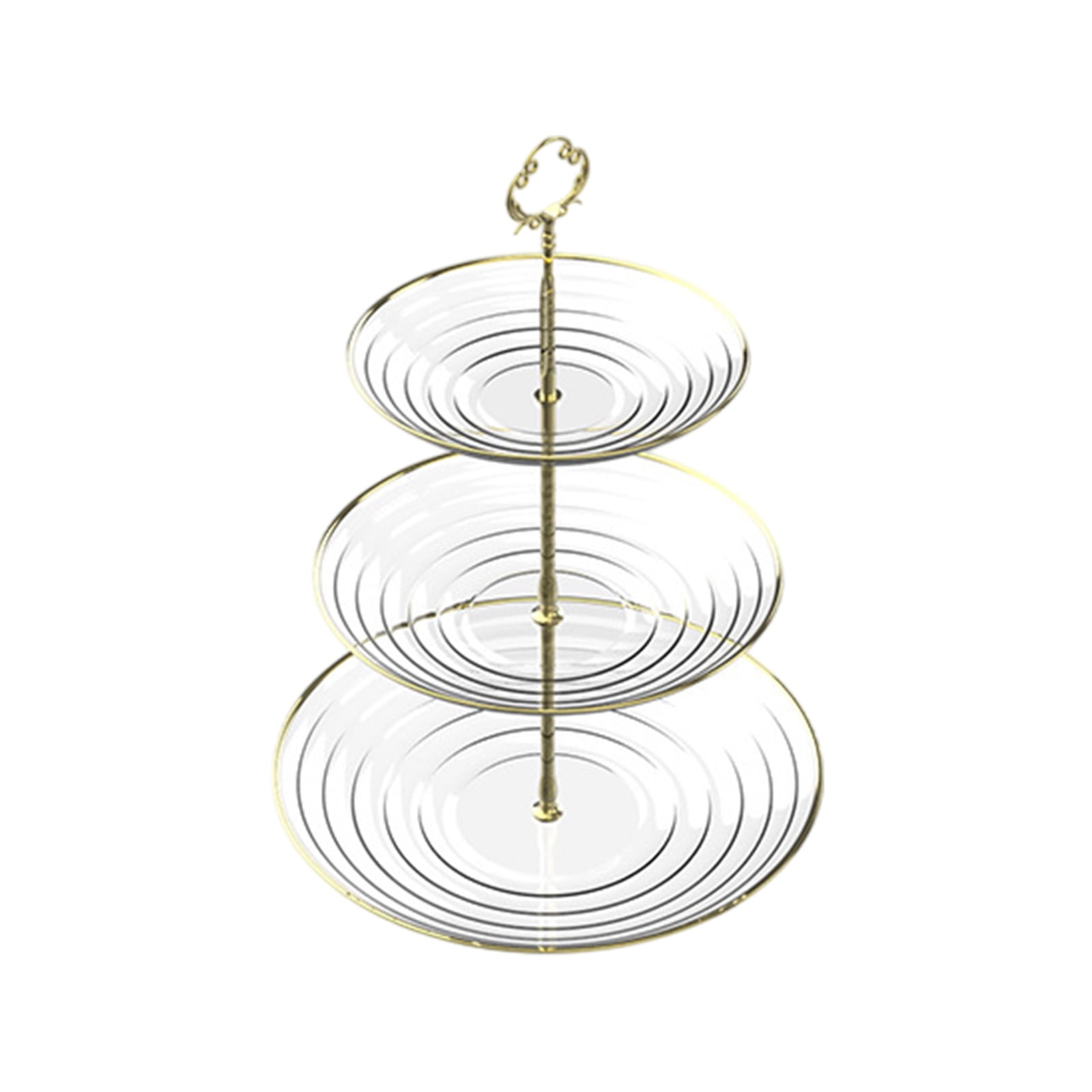 SHEIGUANNI 3 Tier Cupcake Stand, Tiered Serving Cake Stand, Transparent ...