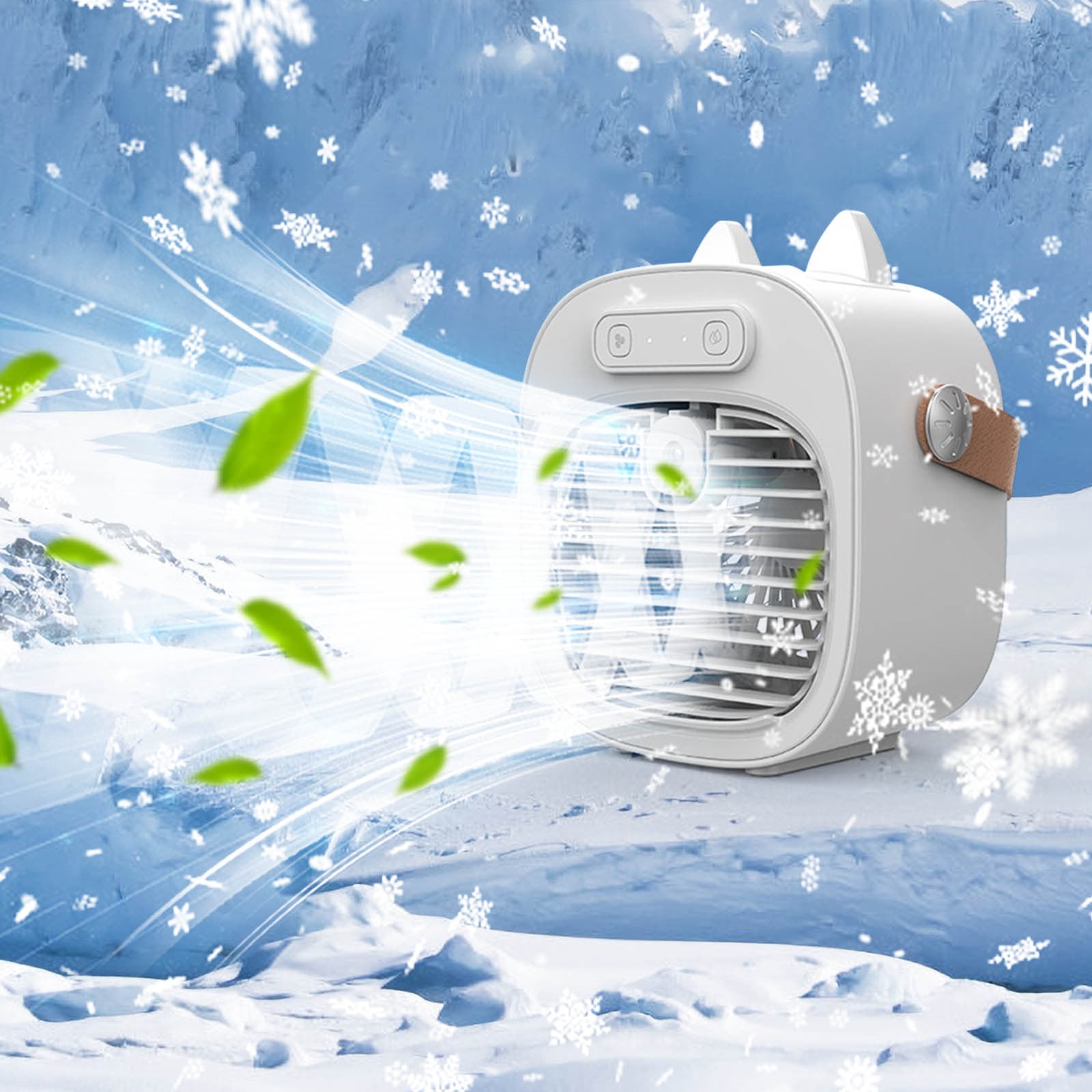 SHEIGUANNI Air Conditioner Fan,4000mAh Battery Rechargeable Low Noise ...