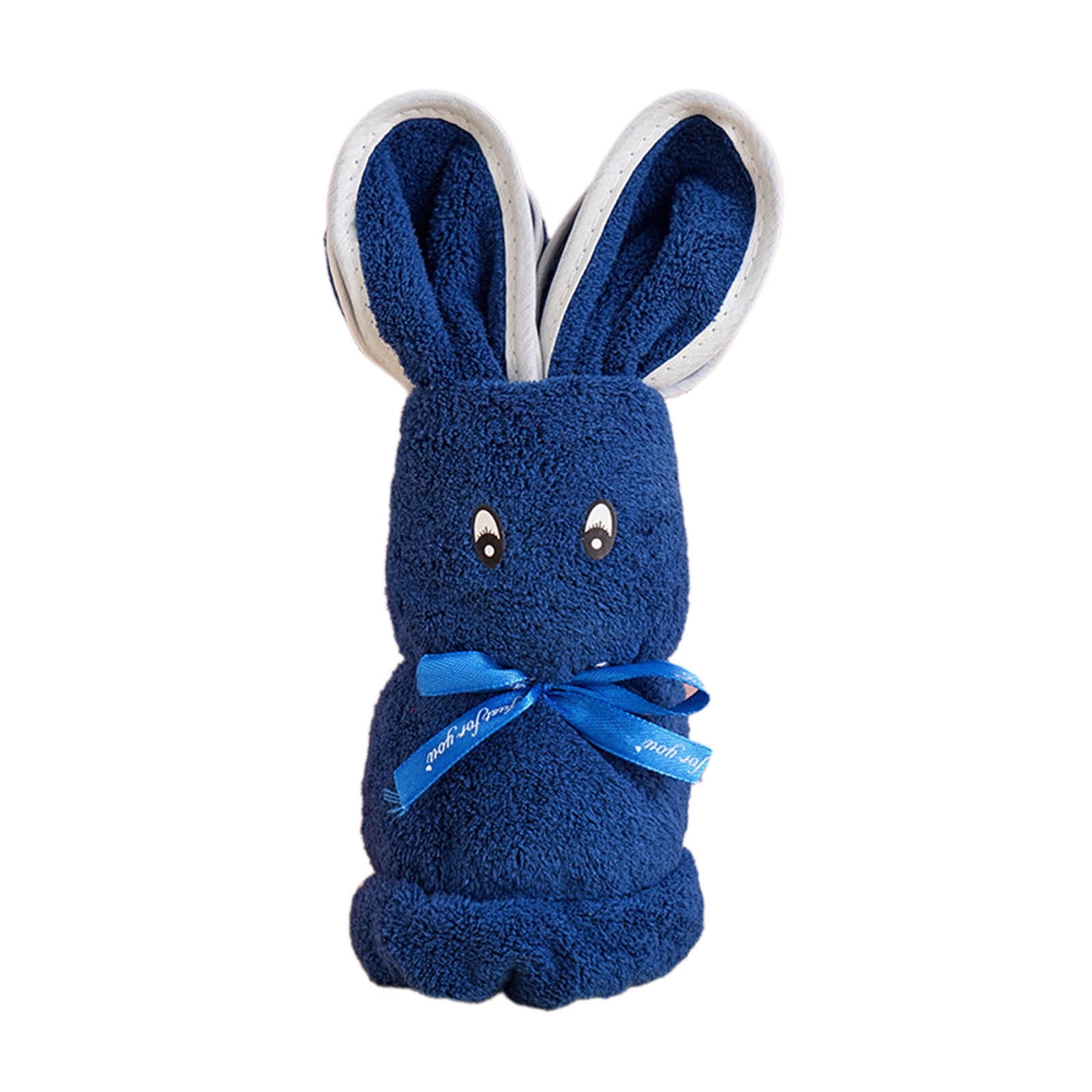 SHEIGUANNI Bunny Hemmed Bath Towel Set - High-Density Velvet Wedding ...