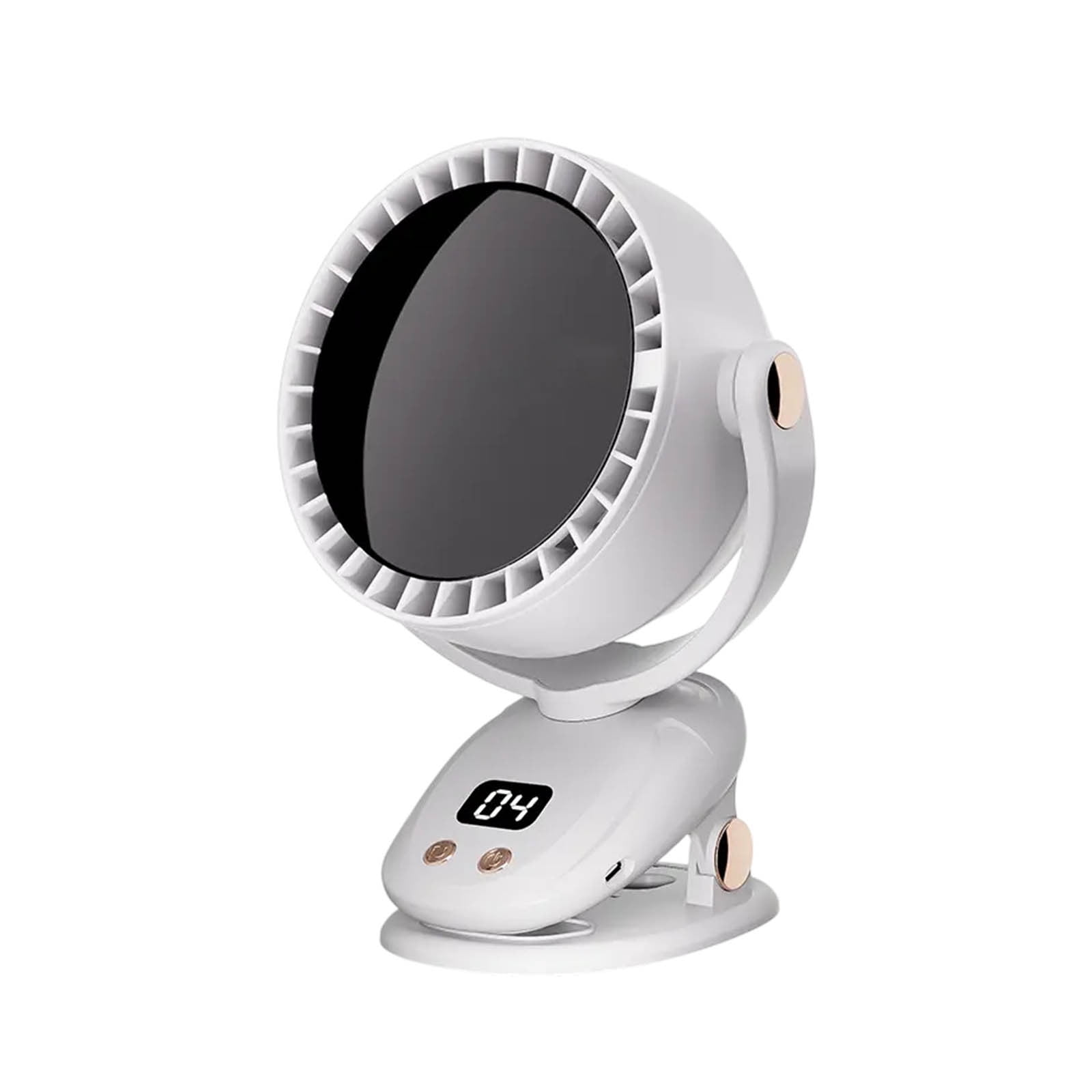 SHEIGUANNI Clip Fan Auto Oscillating, 6-Speed Rechargeable Bladeless ...