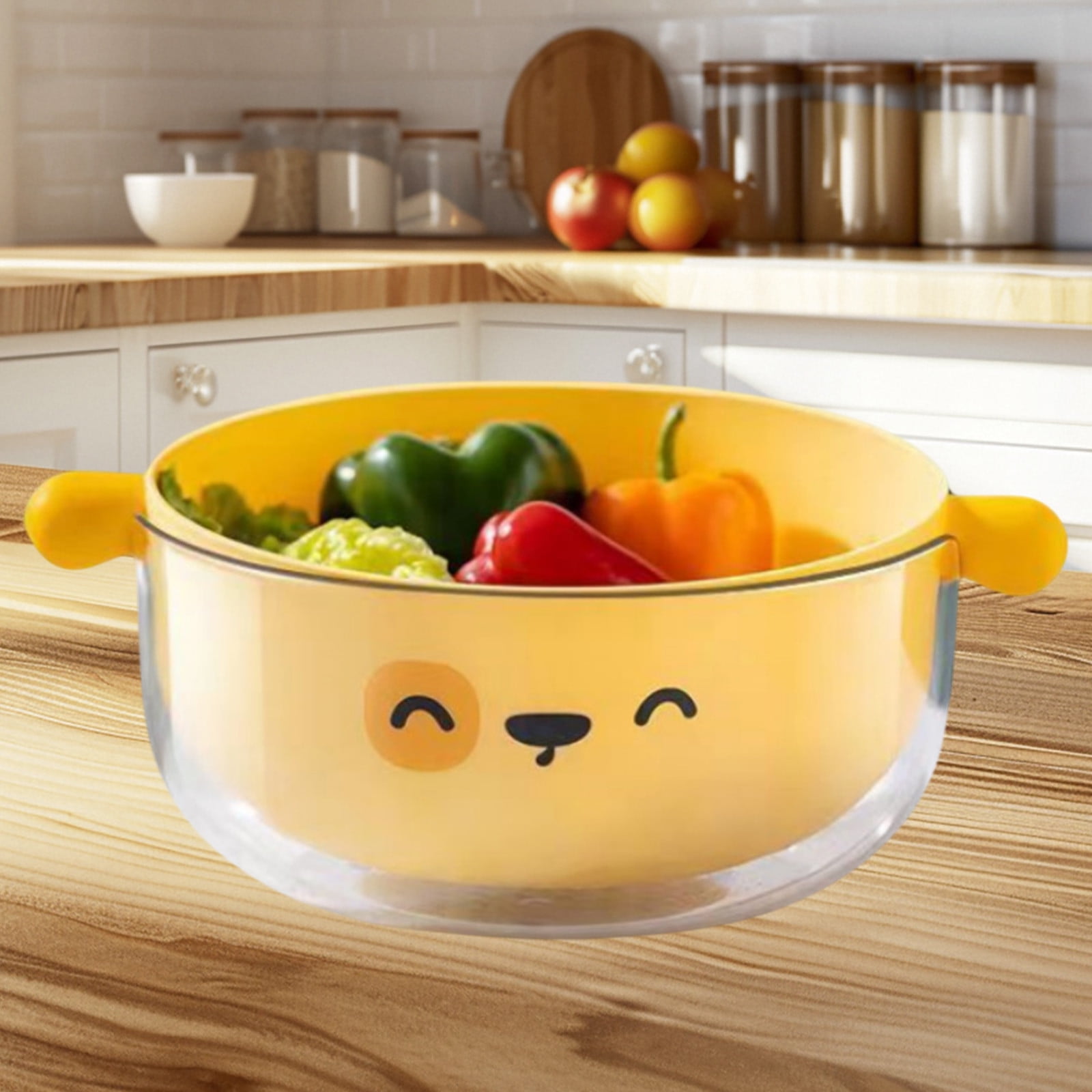 SHEIGUANNI Food Strainer Multifunctional Plastic Colander Double-Layer ...