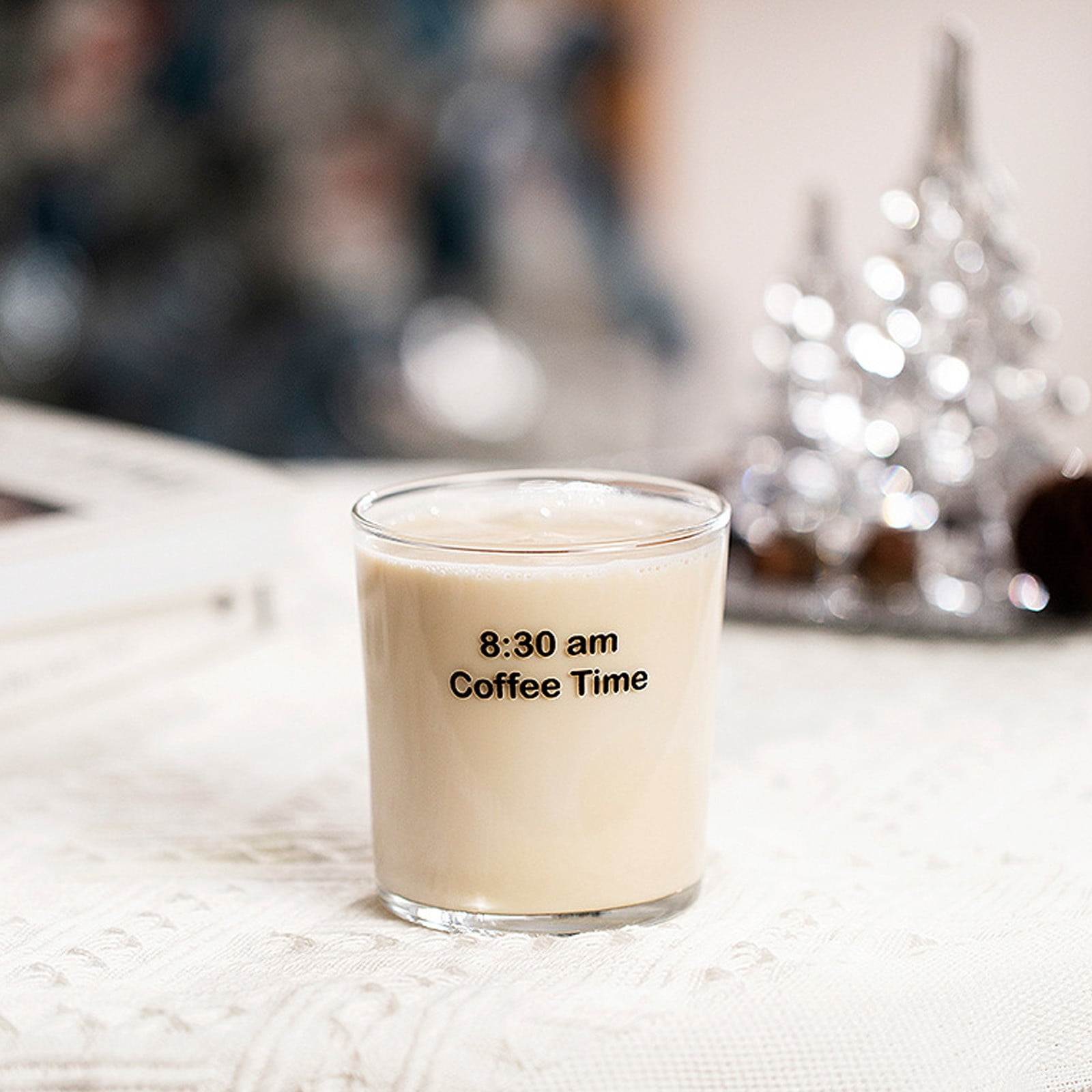 SHEIGUANNI Glass Coffee Cup with Handle, Clear Glass Cups for Milk Tea ...