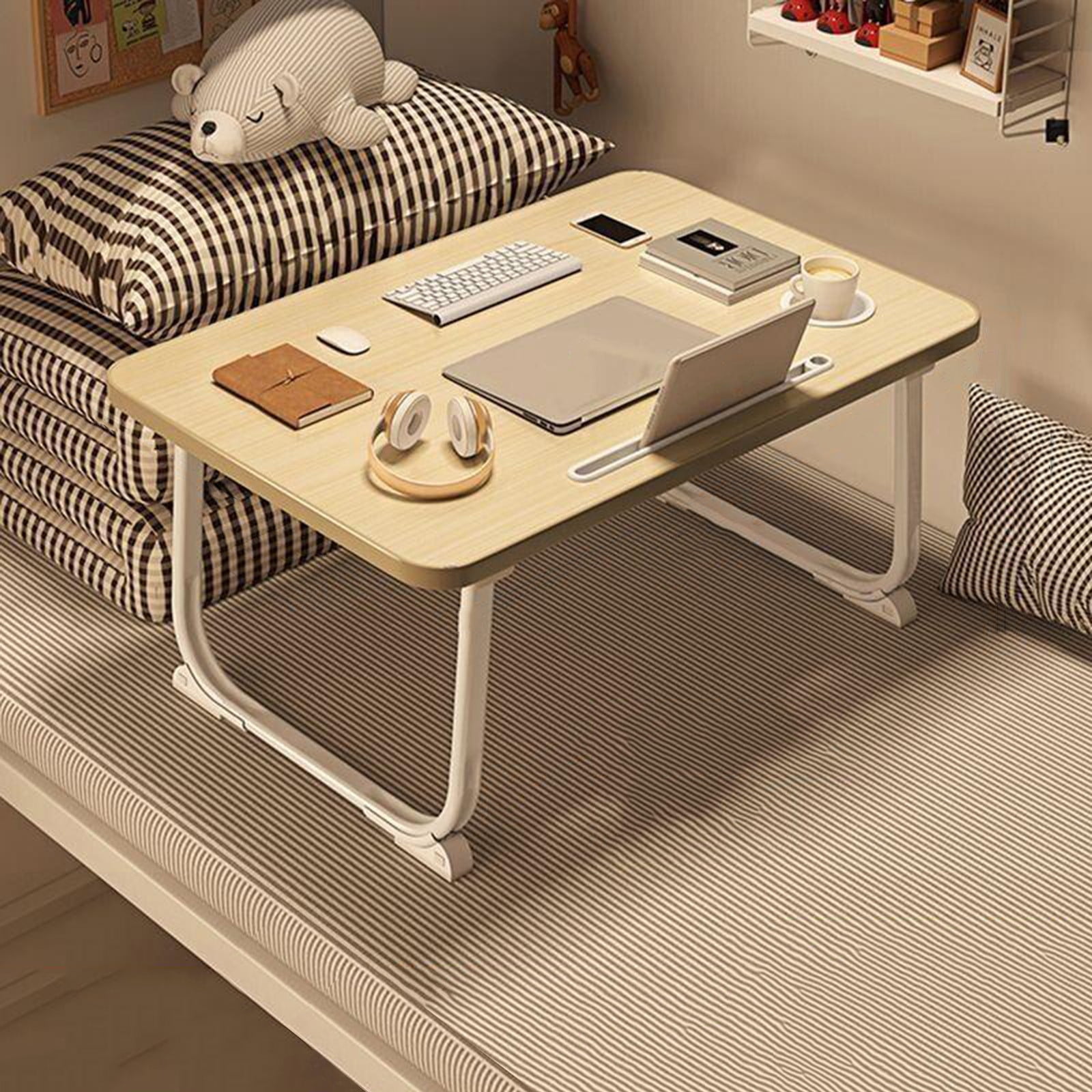 SHEIGUANNI Laptop Bed Desk, Foldable Breakfast Tray Portable for ...