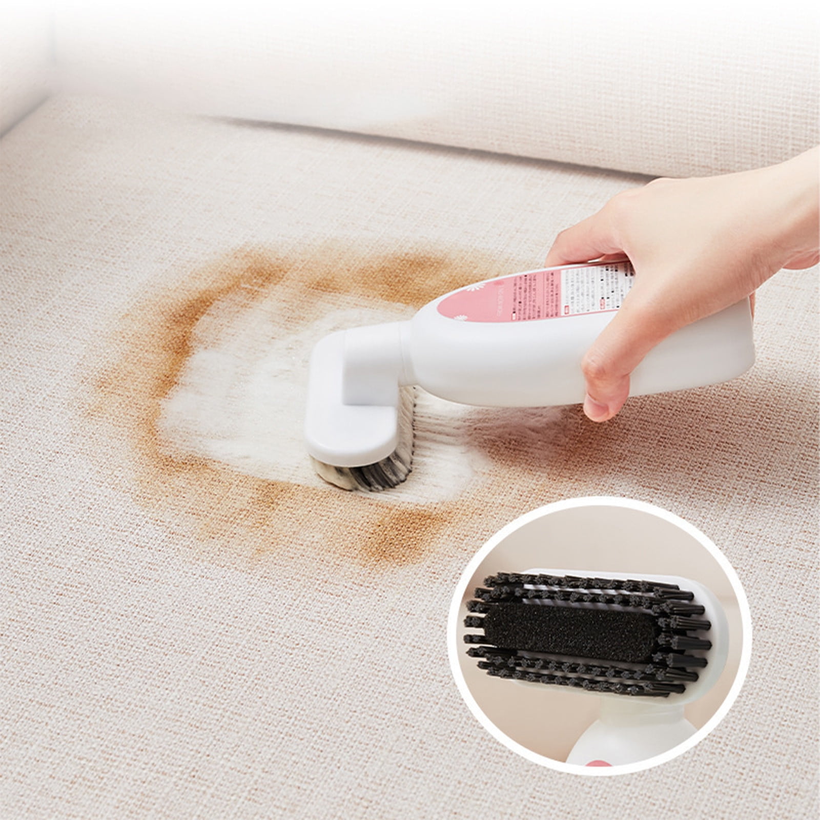 SHEIGUANNI Sofa Fabric Cleaner with Brush, Stain Cleaning Agent Brush ...