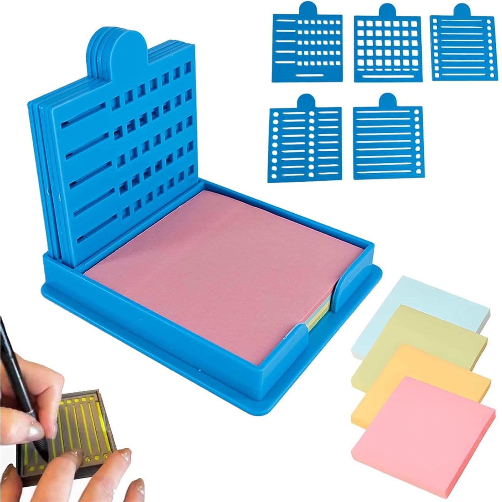 SHEIGUANNI Sticky Note Holder Compatible with Post It Notes, 3x3 Sticky ...