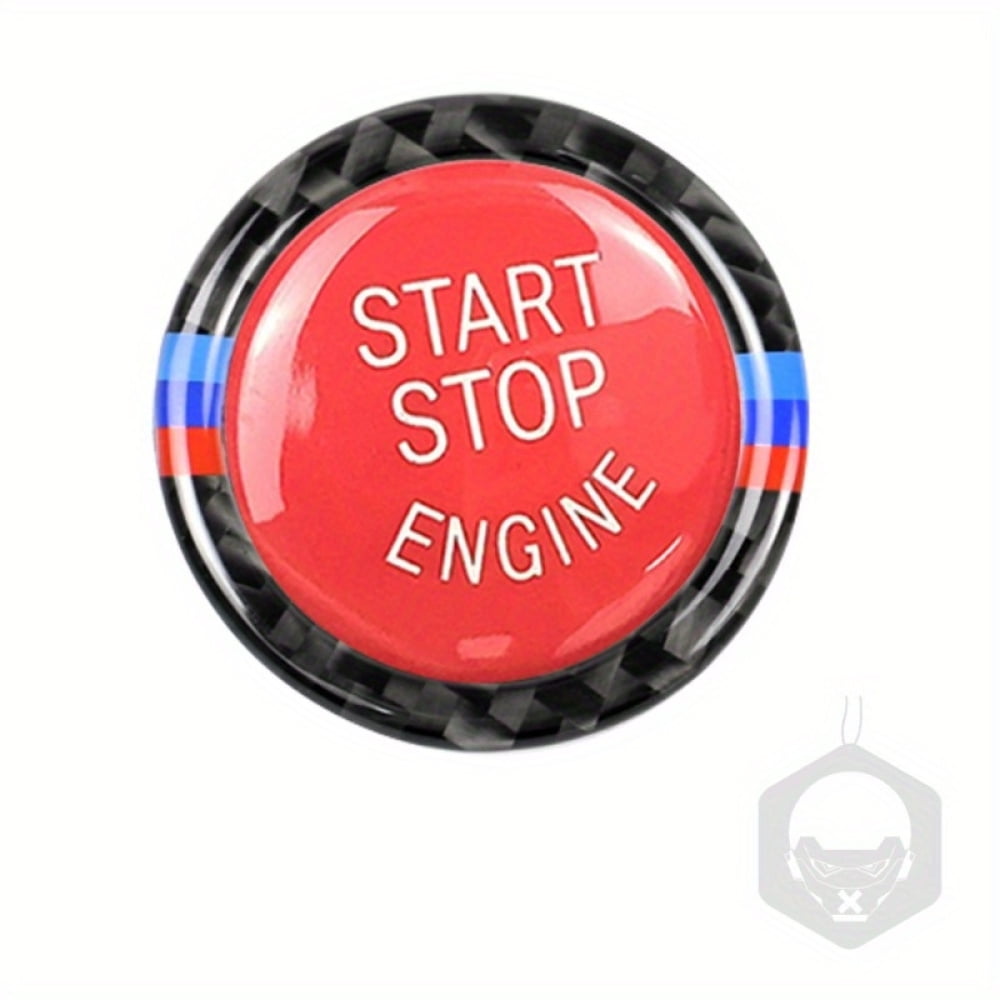 SHEKIKO Mall Carbon Fiber Engine Start/Stop Button Cover For Bmw E90 ...