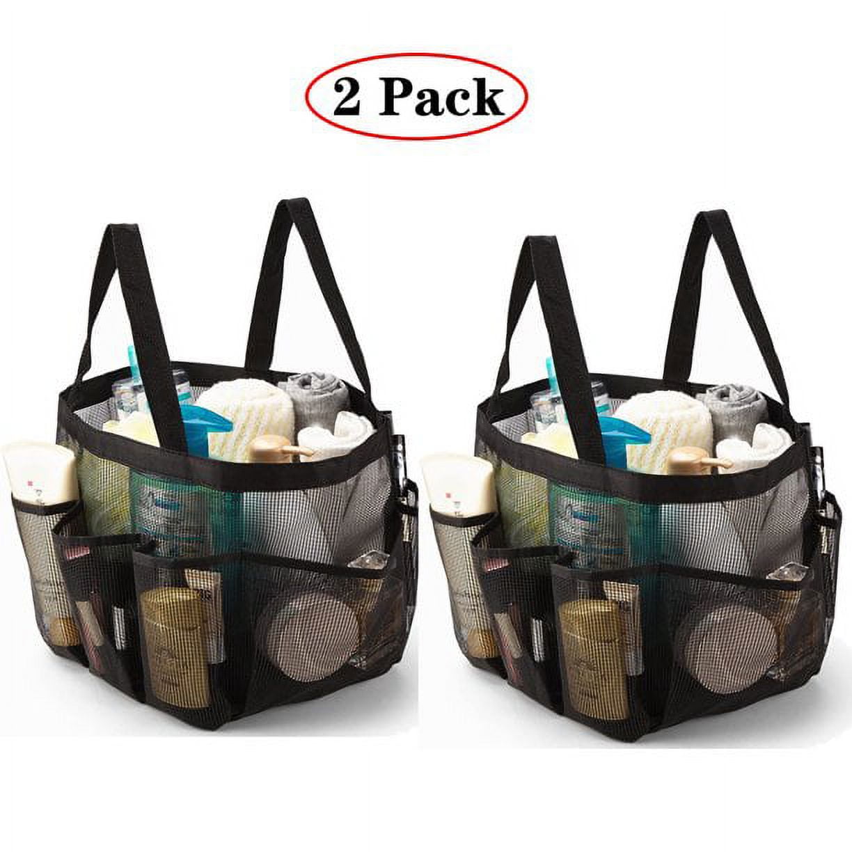 SHELLTON 2 Pack Portable Mesh Shower Caddy, Quick Dry Shower Tote ...