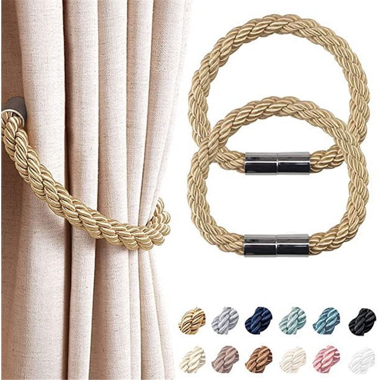 SHELLTON 2 Pack Strong Magnetic Curtain Tiebacks Upgrade Nordic Simple ...
