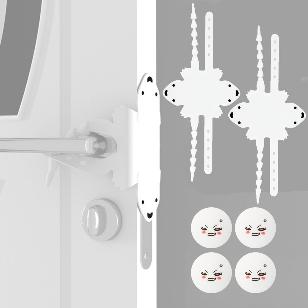 SHELLTON 6 Pcs Baby Room Door Silent Set--2*Door Silencer Latch Cover ...