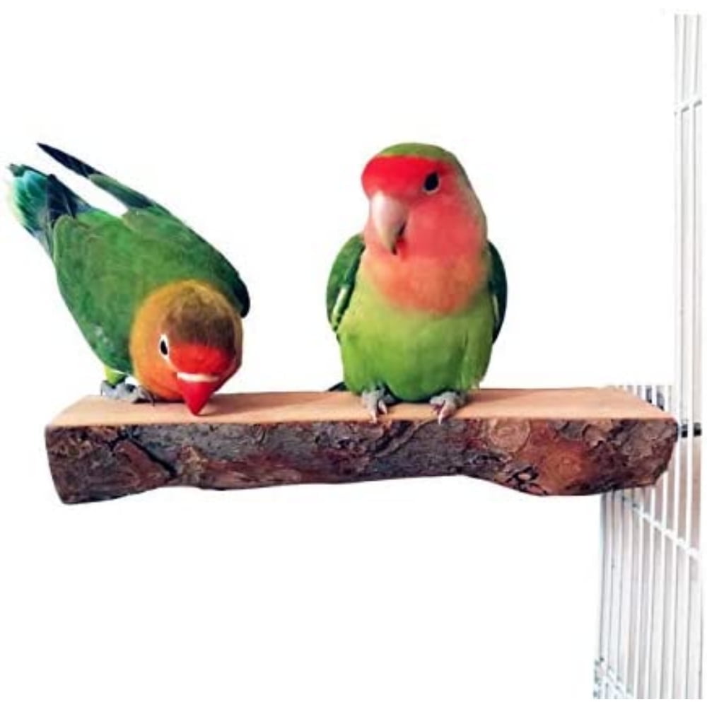 SHELLTON Bird Parrot Perch Natural Wood For Bird Cage Wooden Hanging ...