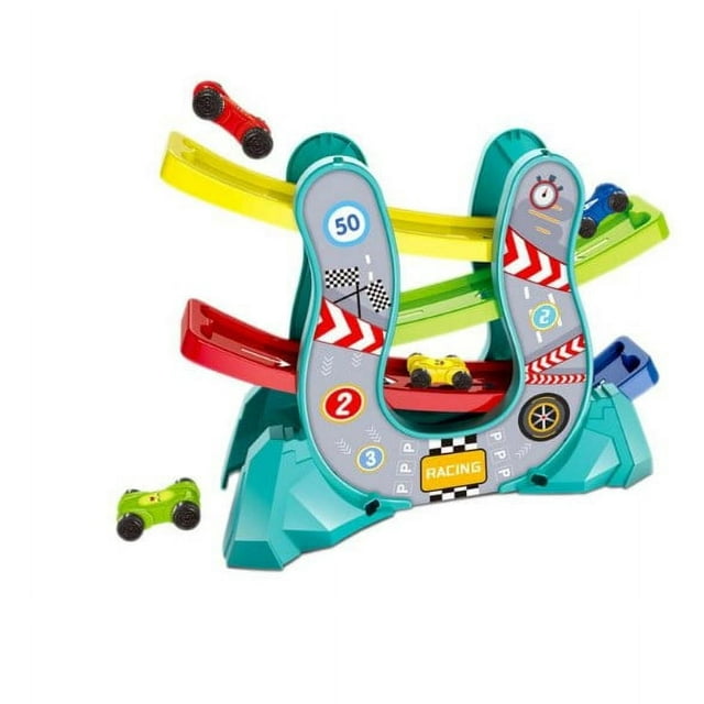 SHELLTON Car Ramp Toys for Toddlers 1 2 3 Year Old Boy, Race Track Car ...