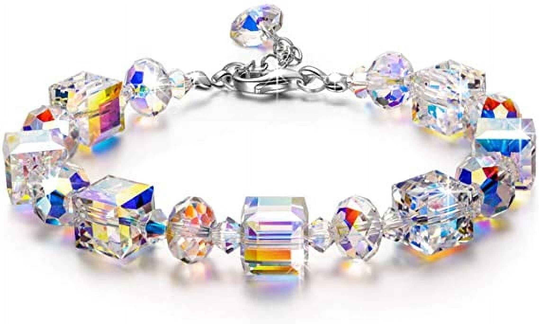 SHELLTON Elemental Crystal Bracelet for Women 925 Sterling Silver ...