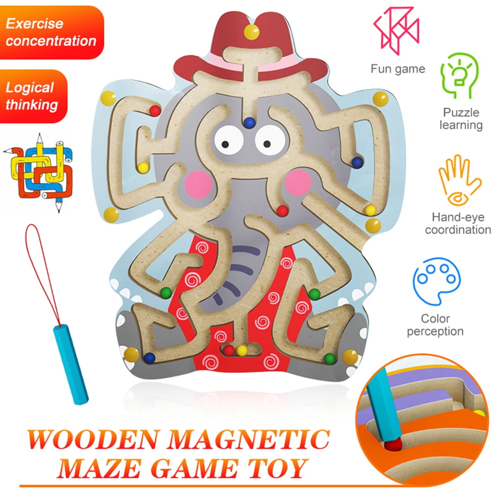 SHELLTON Magnetic Maze Toys Montessori Labyrinth Stem Activity Puzzle ...