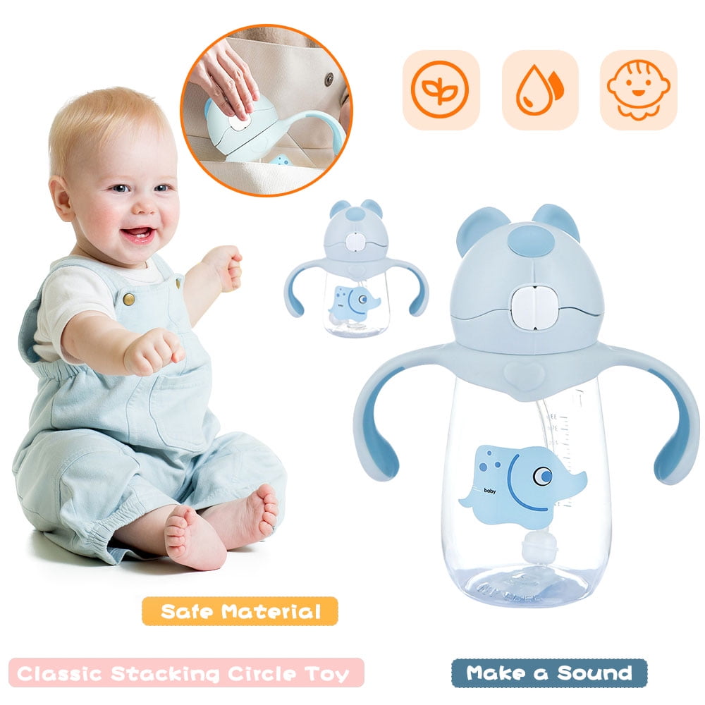 SHELLTON Sippy Cup Baby Training Cup Weighted Straw Sippy Cup Toddler ...