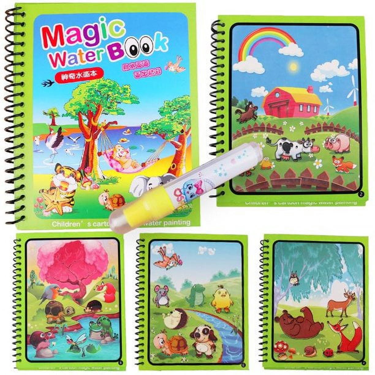 SHELLTON Toddler Toys, Aqua Magic Doodle Book Kids Water Doodle Drawing ...