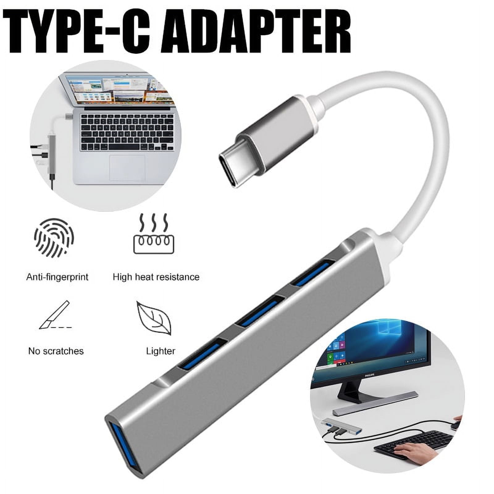 SHELLTON USB TC to USB 3.0 Hub with HD Output Port Convert - Walmart ...