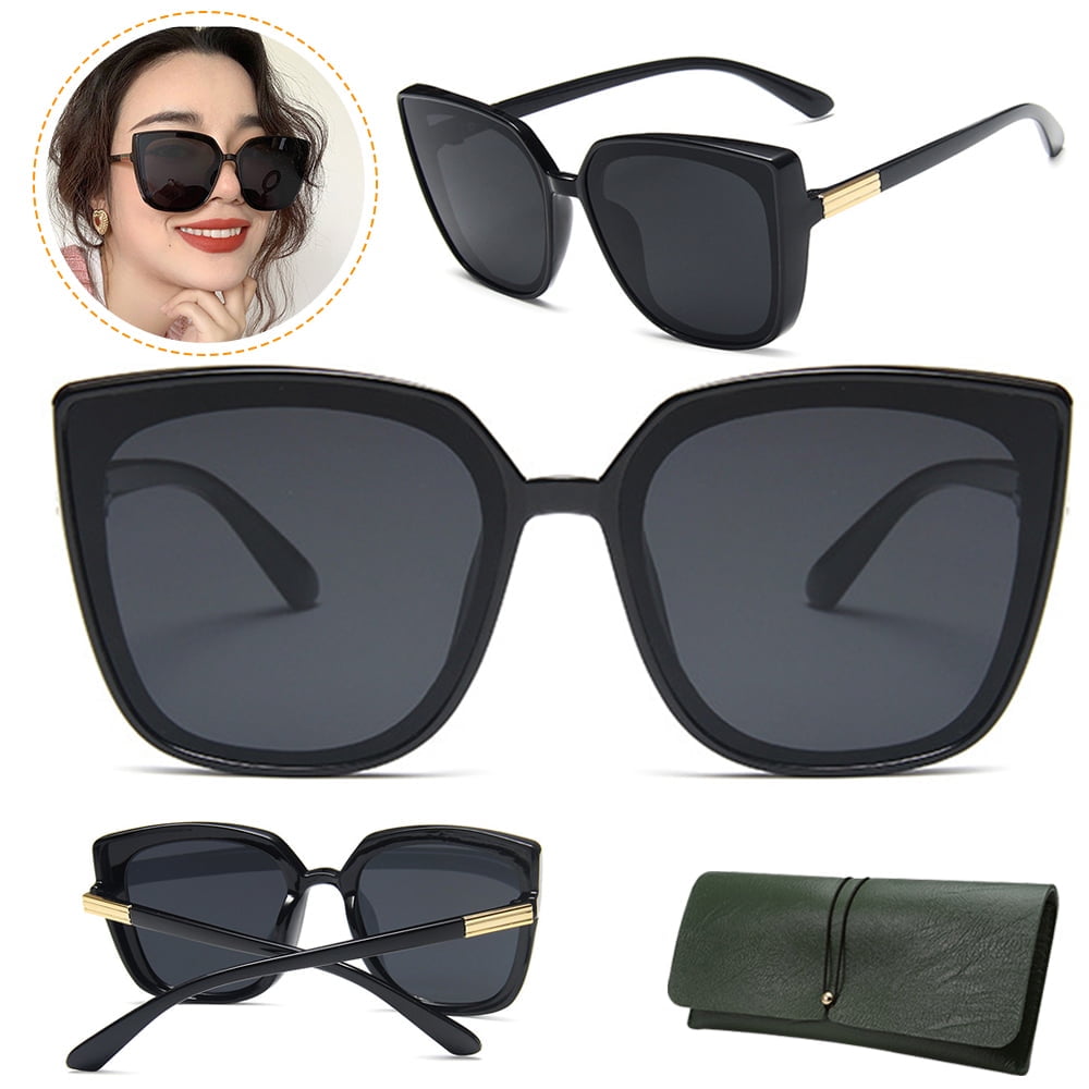 SHELLTON Women Fashionable Black Sunglasses Anti Ultraviolet Stop UV400 ...