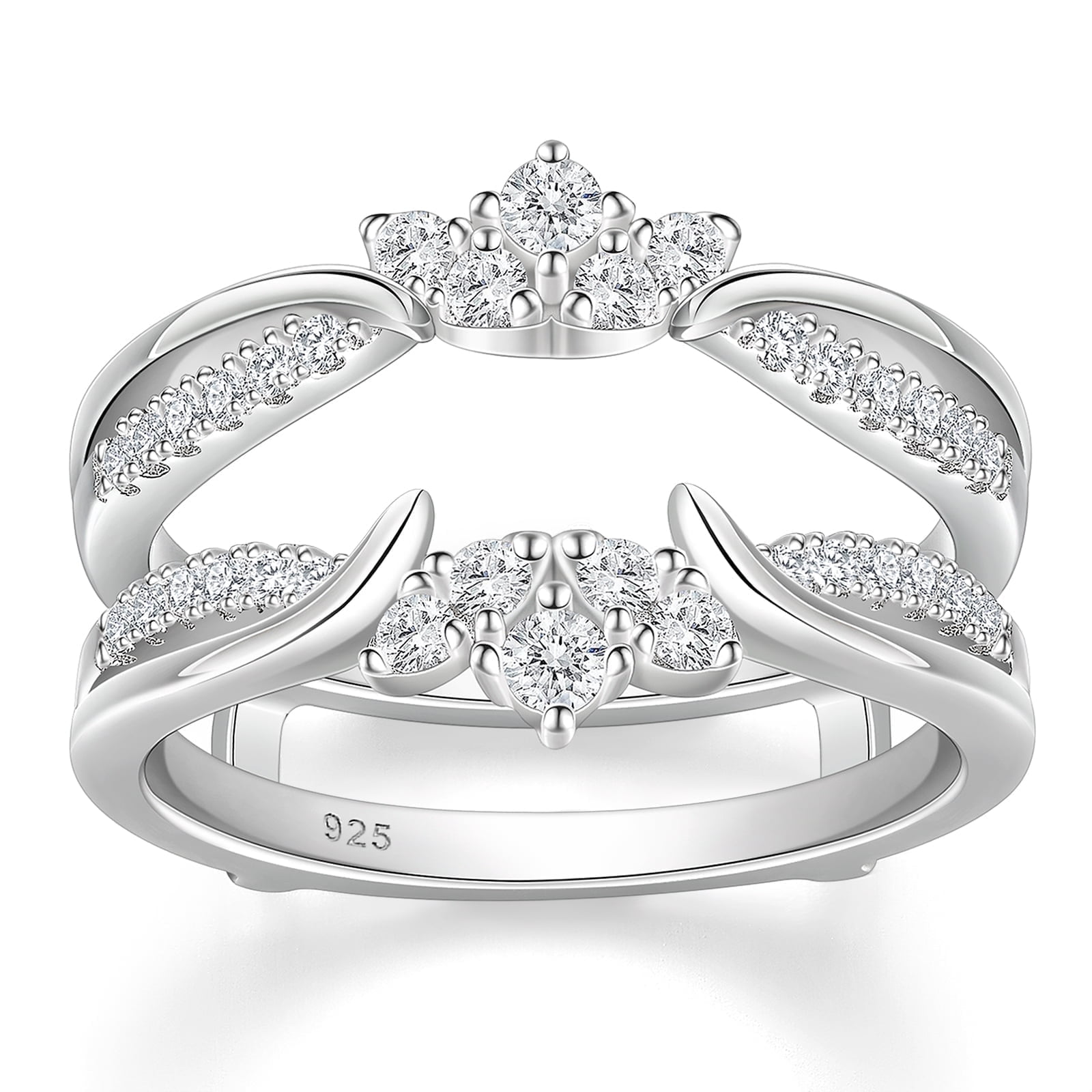 SHELOVES Moissanite Ring Enhancers for Engagement Rings Guard Stacking Wedding Bands 925 ...