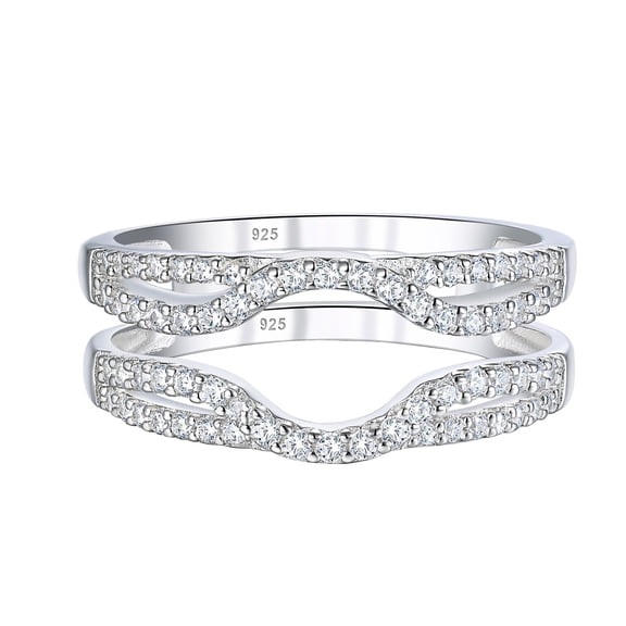 Blueheavenjewels Sterling Silver White Finish Created Ruby CZ Ring Size ...