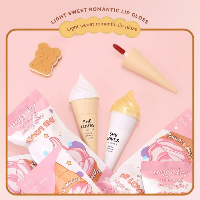 SHELOVES ice cream lip glaze explosions high color value matte fog ...