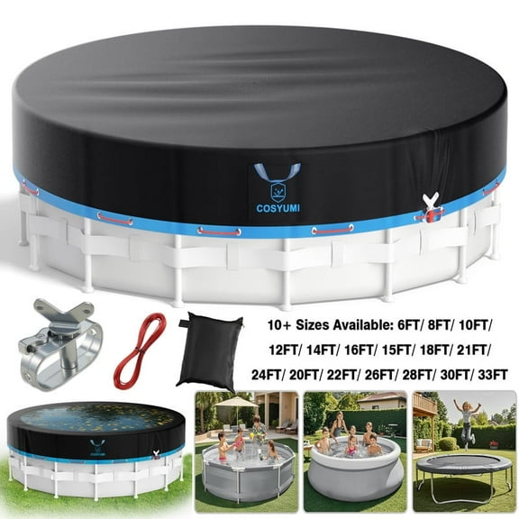 Hurricane Oval Above Ground Pool Covers - Durable, Wind Resistant up to ...