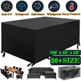 SHELTUSE Patio Furniture Covers Waterproof Outdoor Sectional Furniture ...