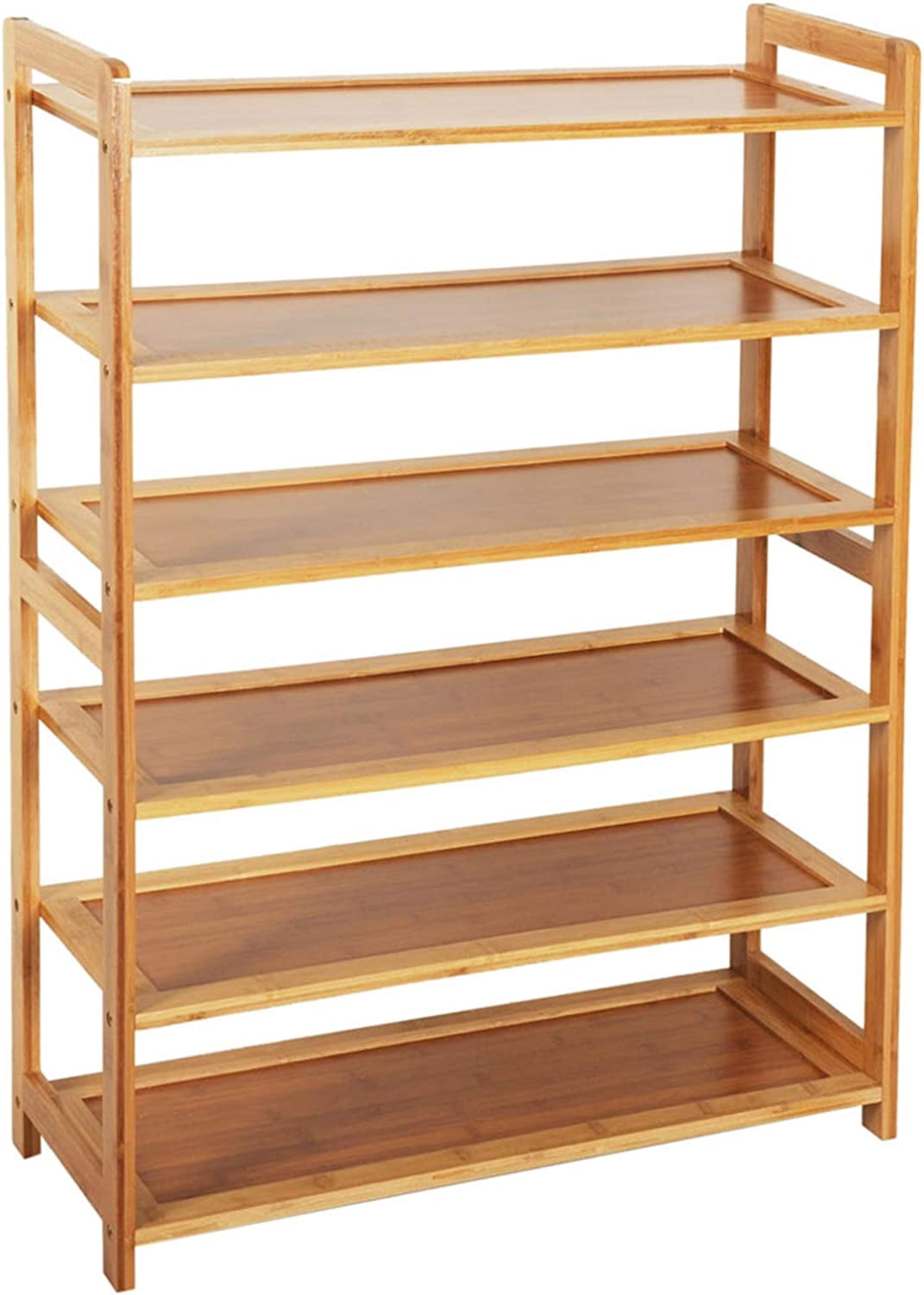 SHEN 6-Tier Bamboo Shoe Rack for Entryway, Free Standing Shoe Racks for ...