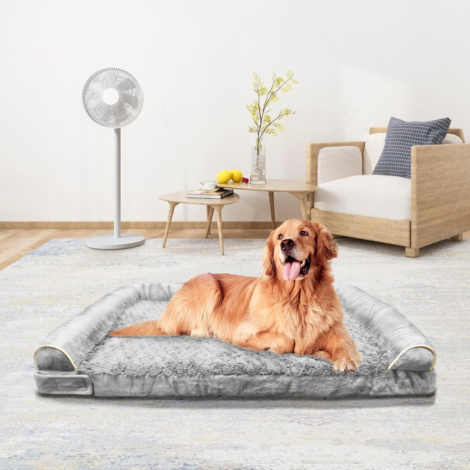 SHEN Orthopedic Dog Bed for Large Dog,Memory Foam Dog Bed with ...