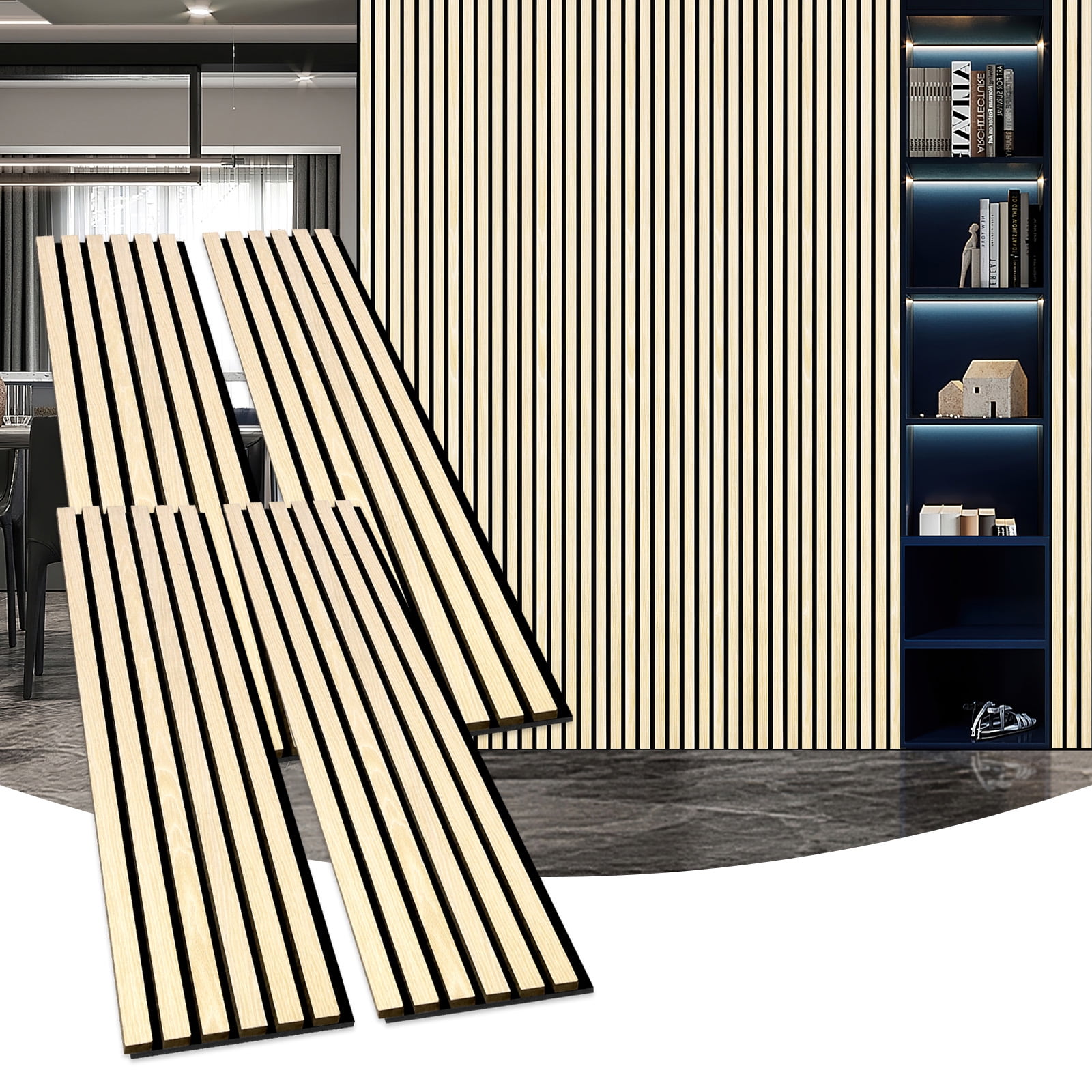 SHENCAIOU 4 Pieces of 47.24 "×12.2" Inch Acoustic Wall Panels, Sound ...