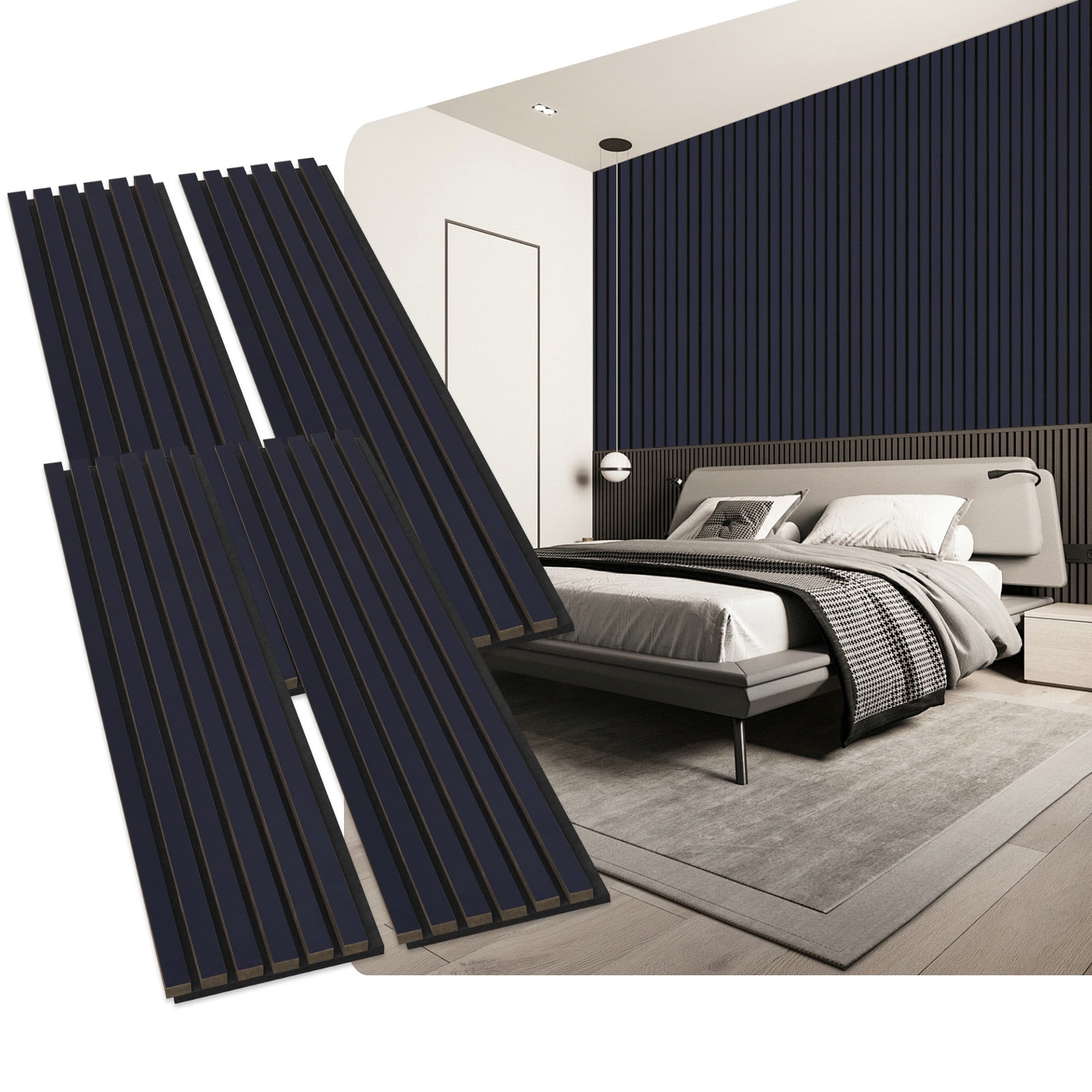 SHENCAIOU Acoustic Wall Panel, 3D Wood Sound-Absorbing Wall Panel ...