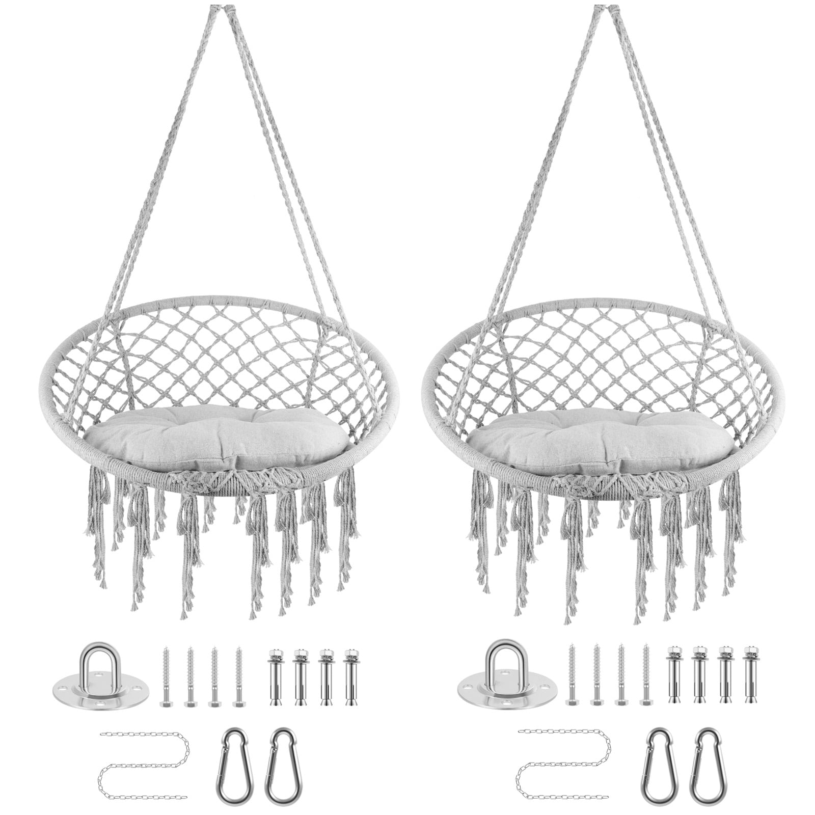 Shencaiou High Load Swing Hammock Chair Bohemian Style Hanging Rocking Chair Large Hanging