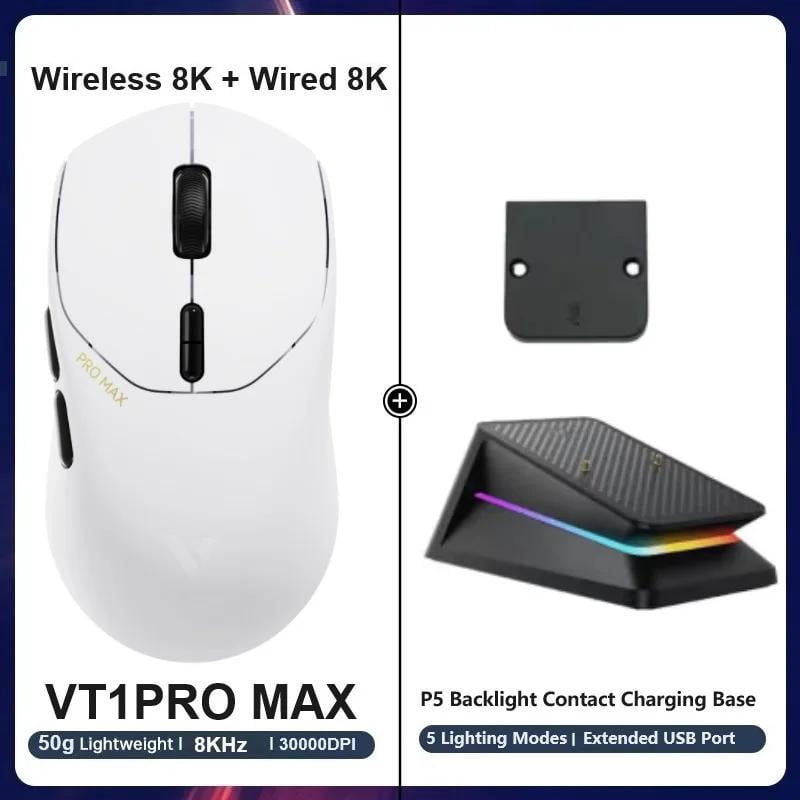 SHENDALI VT3Pro Wireless Gaming Mouse 59g Lightweight 8KHz Polling Rate ...