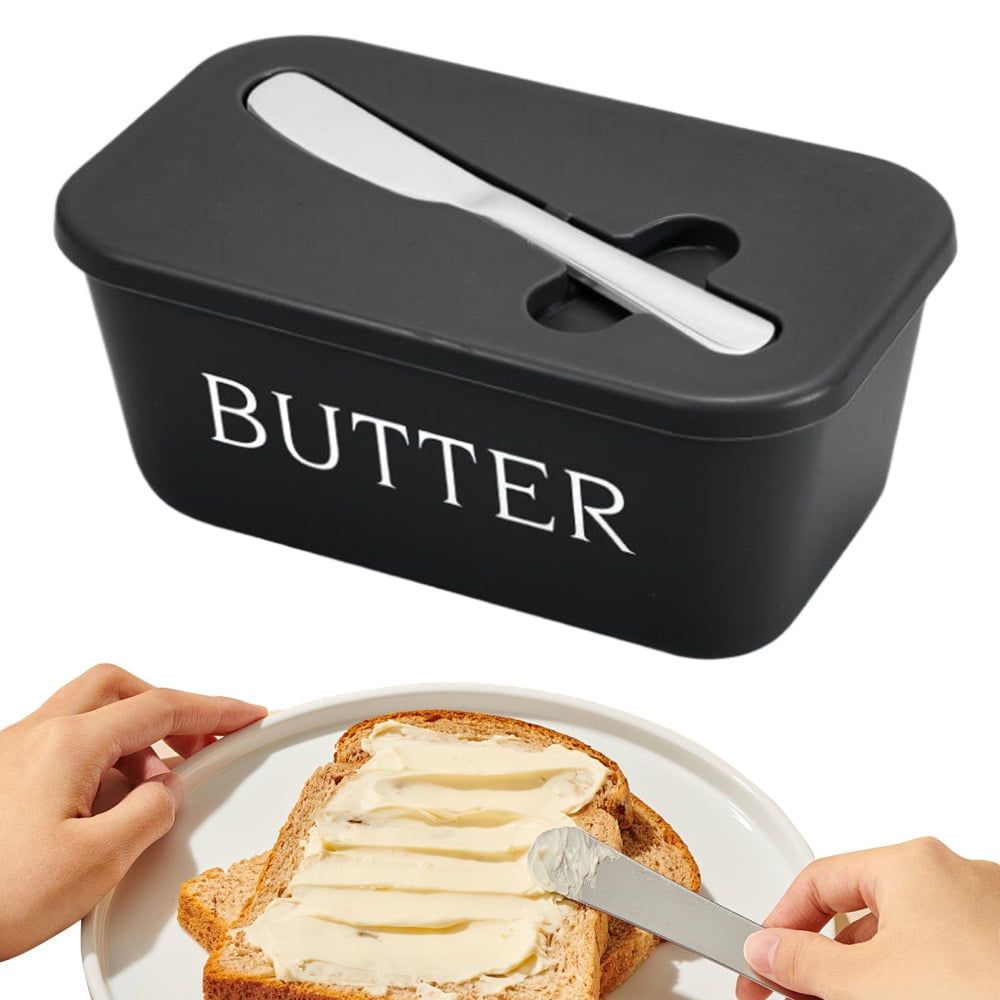 SHENERDA Butter Dish with Lid Butter Storage with Cutter Airtight ...