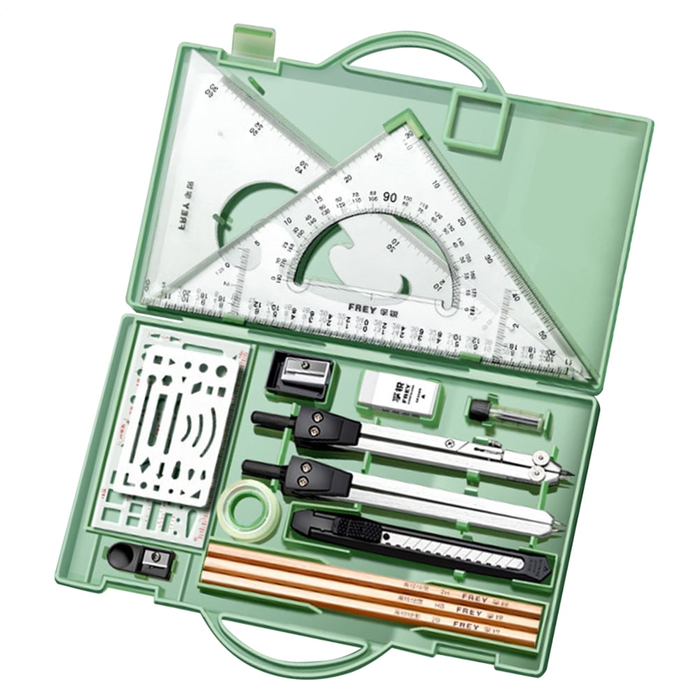 SHENERDA Compass Set 16X Geometry Precision Tool Set Drawing Tools with ...