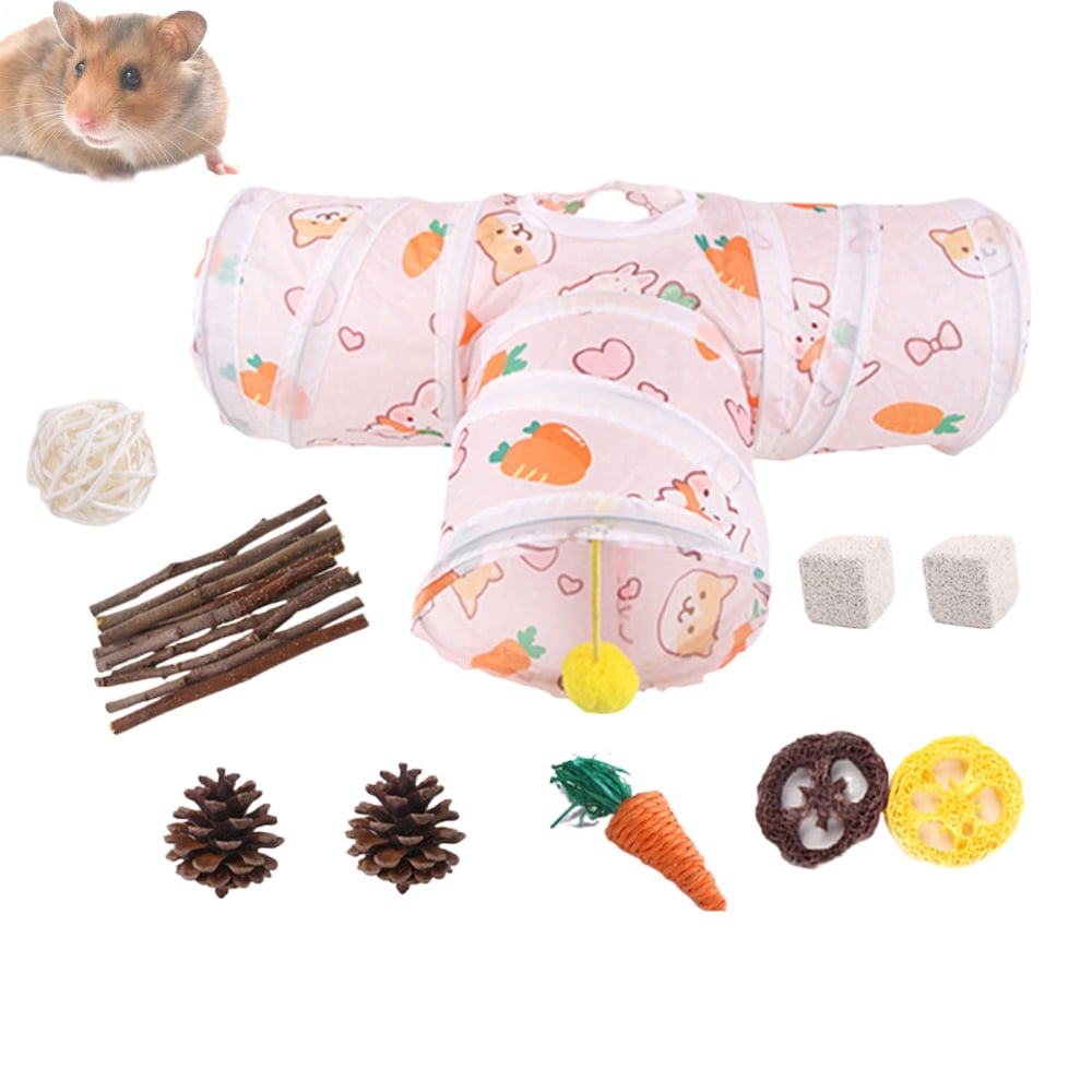 SHENERDA Ferret Tunnels And Tubes Foldable Interactive Pet Tunnel Pet ...