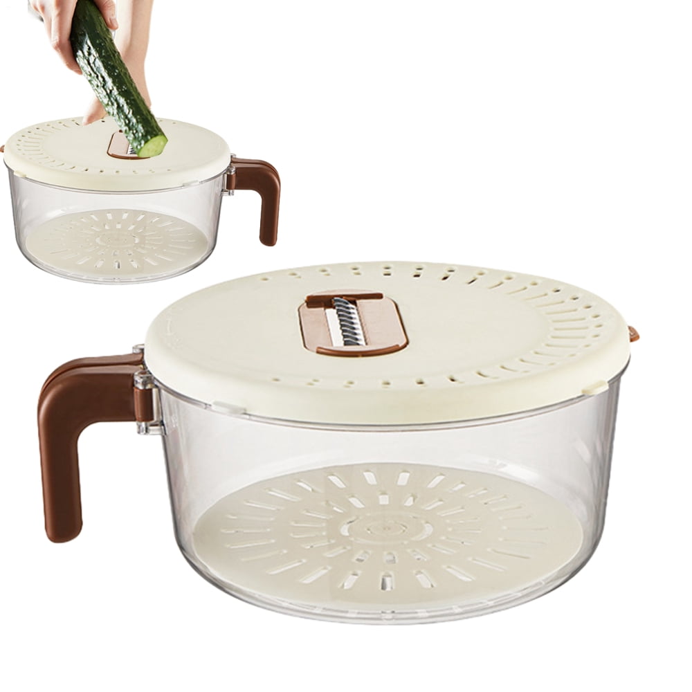 SHENERDA Fruit Washing Bowl Double-Layer Berry Strainer Food Container ...