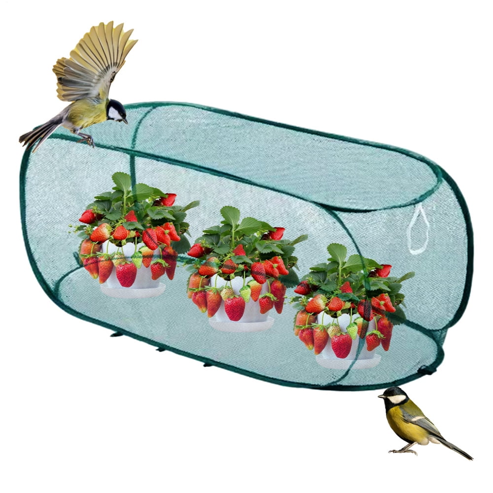 SHENERDA Garden Plant Covers Plant Netting Cover with Steel Wire Dust ...