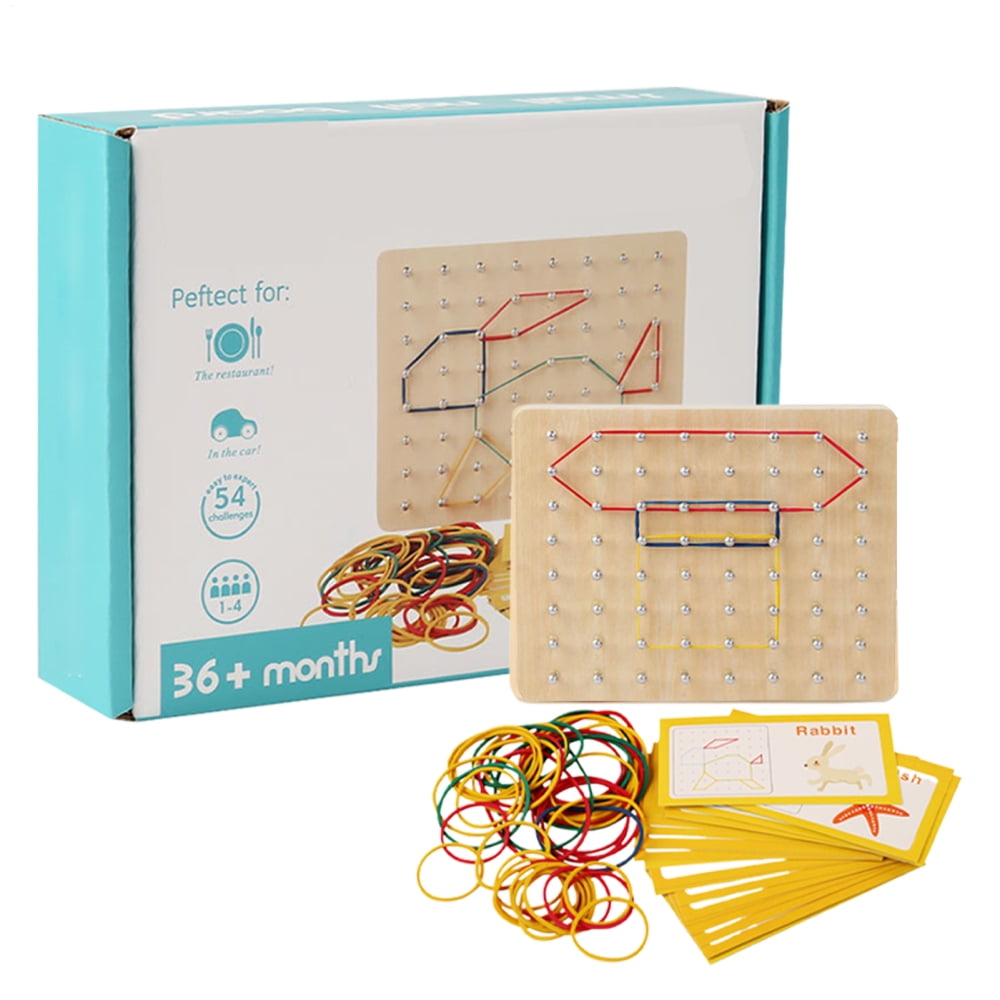 SHENERDA Geo Boards Wooden Rubber Band Board Graphical Mathematical ...