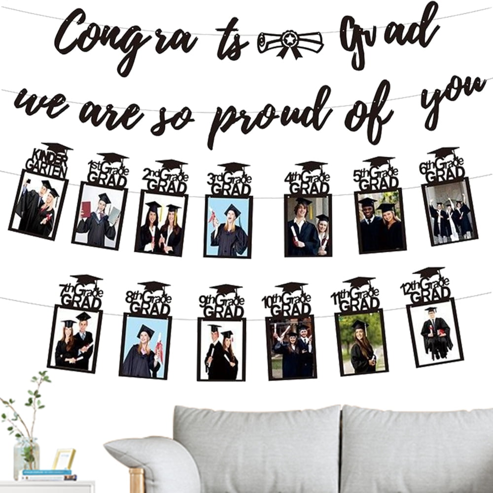 SHENERDA Graduation Picture Banner K to 12 Graduation Photo Banner ...