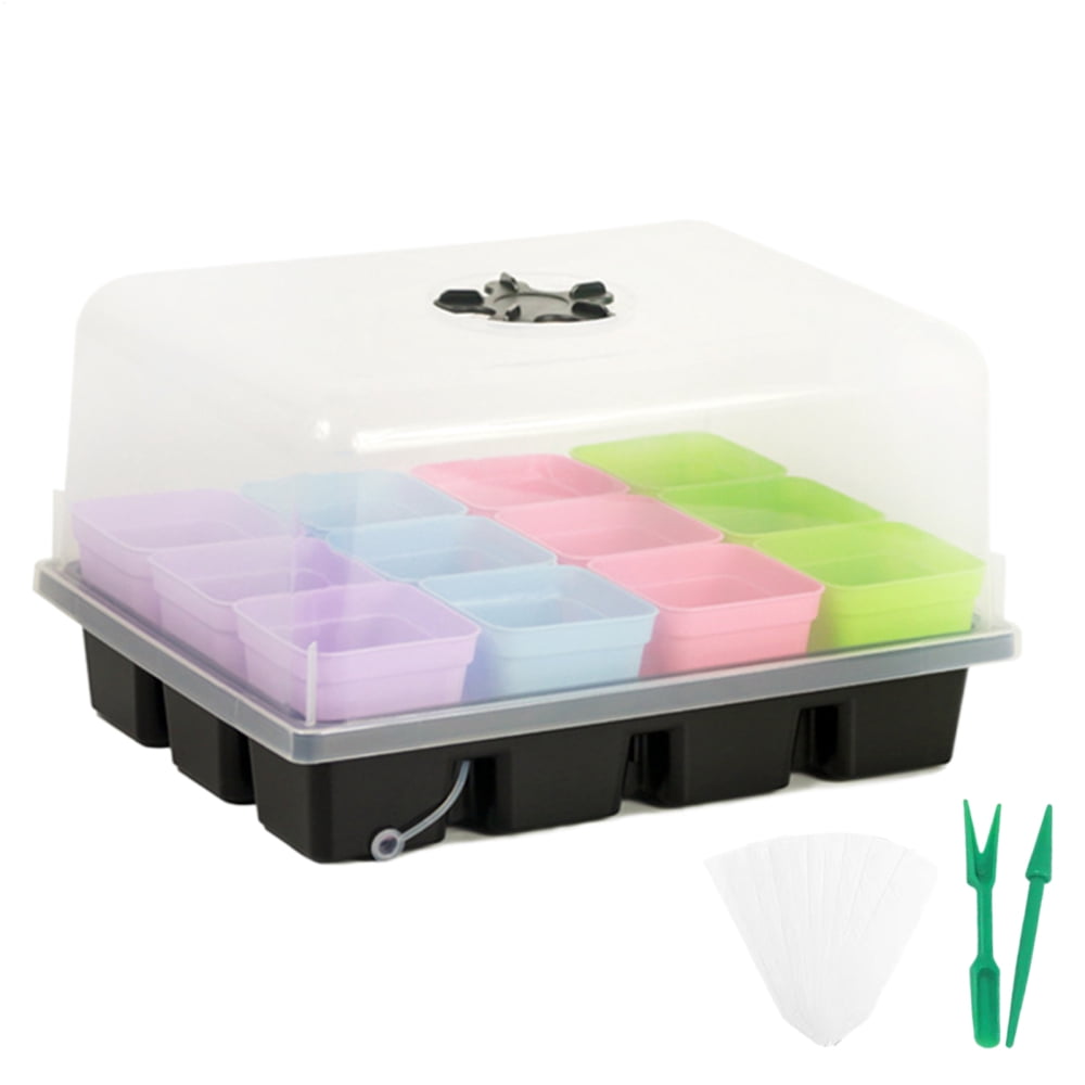 SHENERDA Seedling Starter Trays Hydroponic Growing Tray Kit Heavy-Duty ...