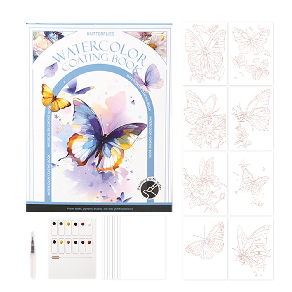 SHENERDA Watercolor Paint Set Travel Water Color Paint Set with Palette ...
