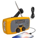 SHENERDA Wind Up Radio Solar Radio Portable Hand Crank Charger Hand ...