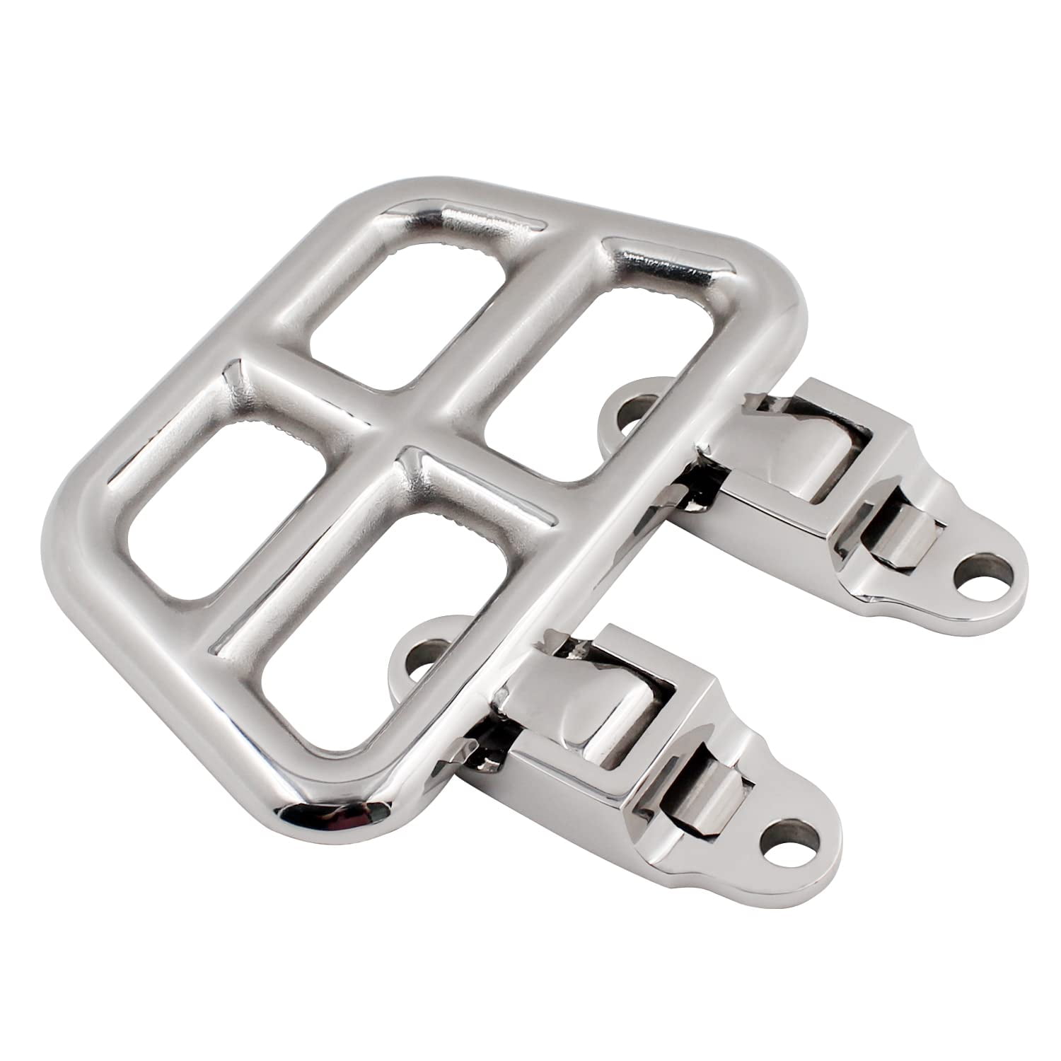 SHENGHUISS Large Folding Mast Step Safety Stainless Steel 316 Side Steps with Diamond Tread ...