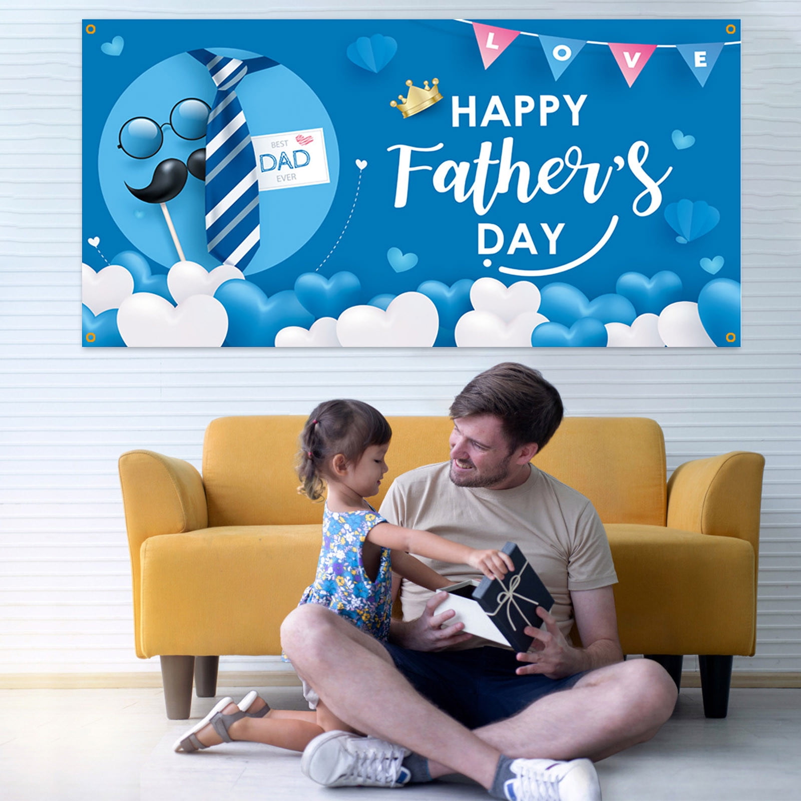 SHENGXINY 2023 New Fathers Day Gifts Clearance Father's Day Background ...