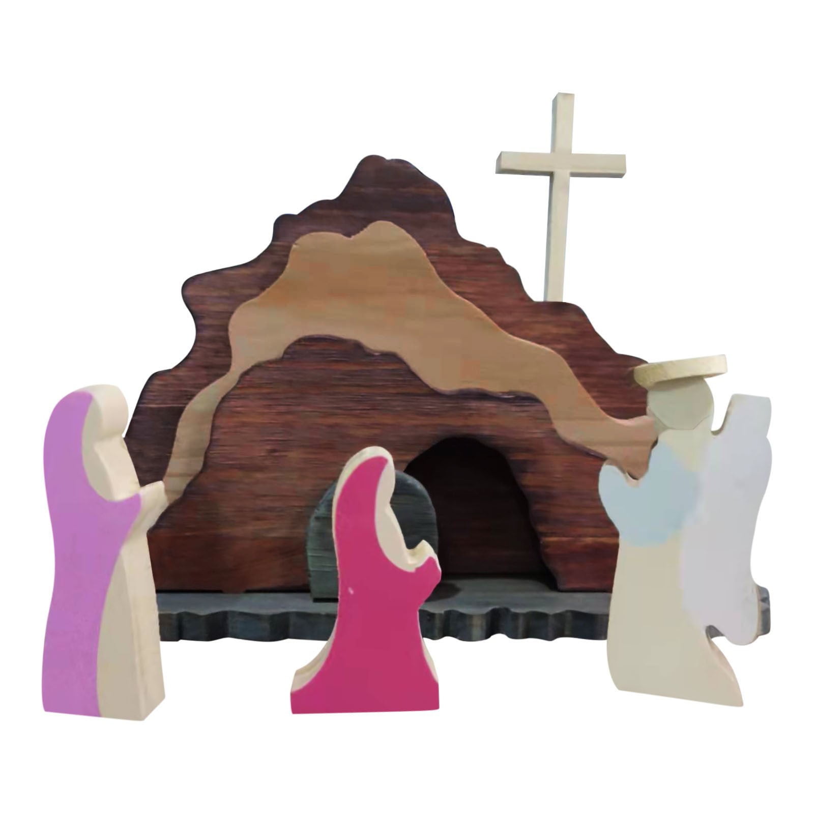 SHENGXINY Easter Gifts for Kids Clearance Wooden Nativity Sets Wooden ...