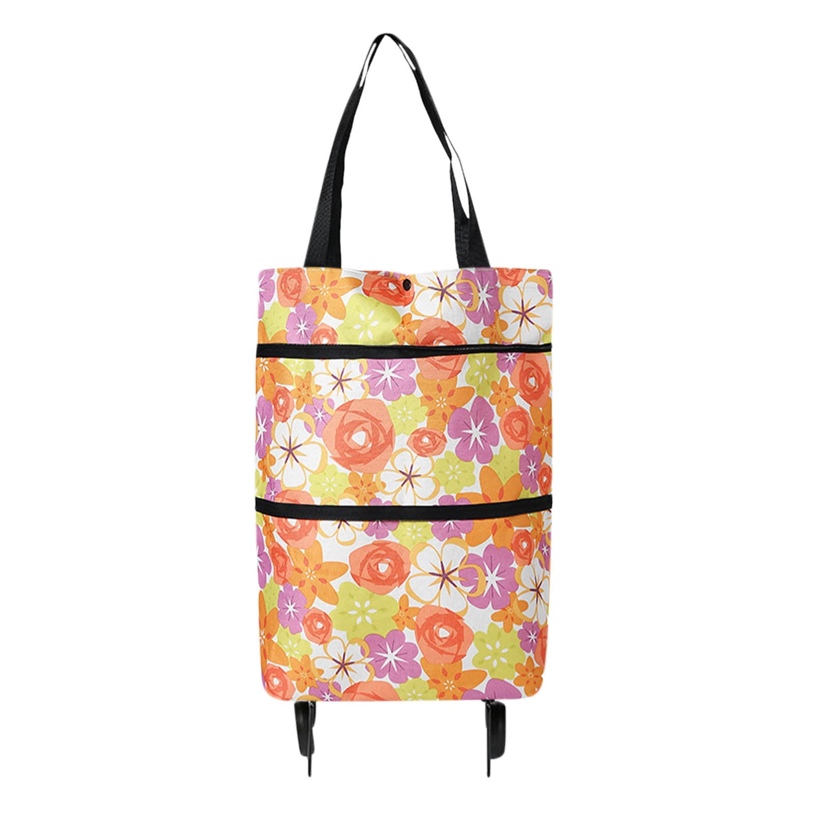 SHENGXINY Grocery Cart on Wheels 26x10x44cm Clearance Foldable Shopping ...