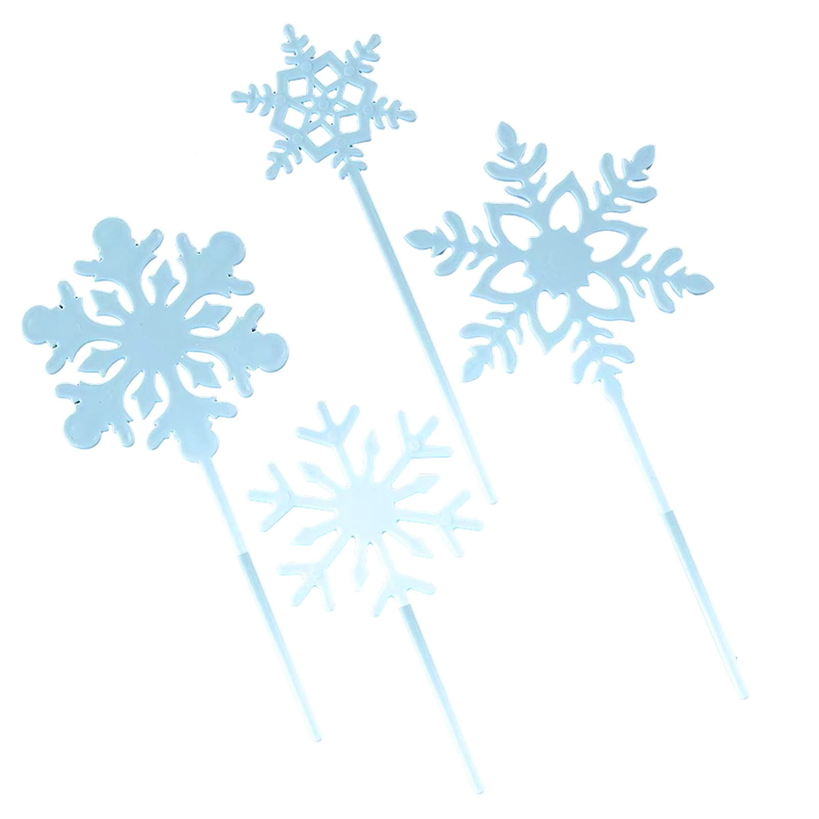 SHENGXINY Indoor Decoration Clearance 40 PC Of Snowflake Flag Cocktail ...