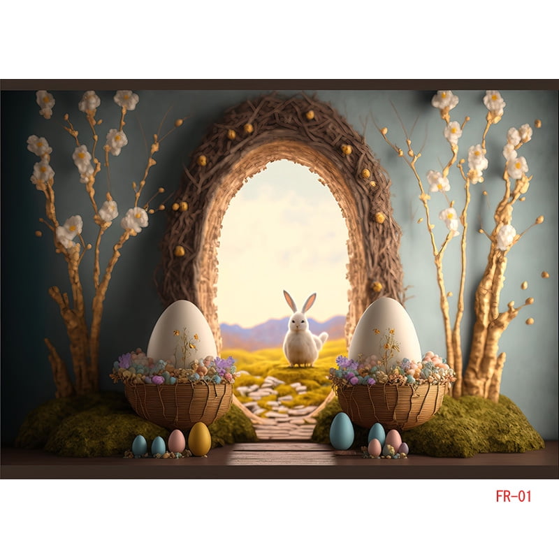 SHENGYONGBAO Easter Scene For Photo Studio Background Celebrations ...