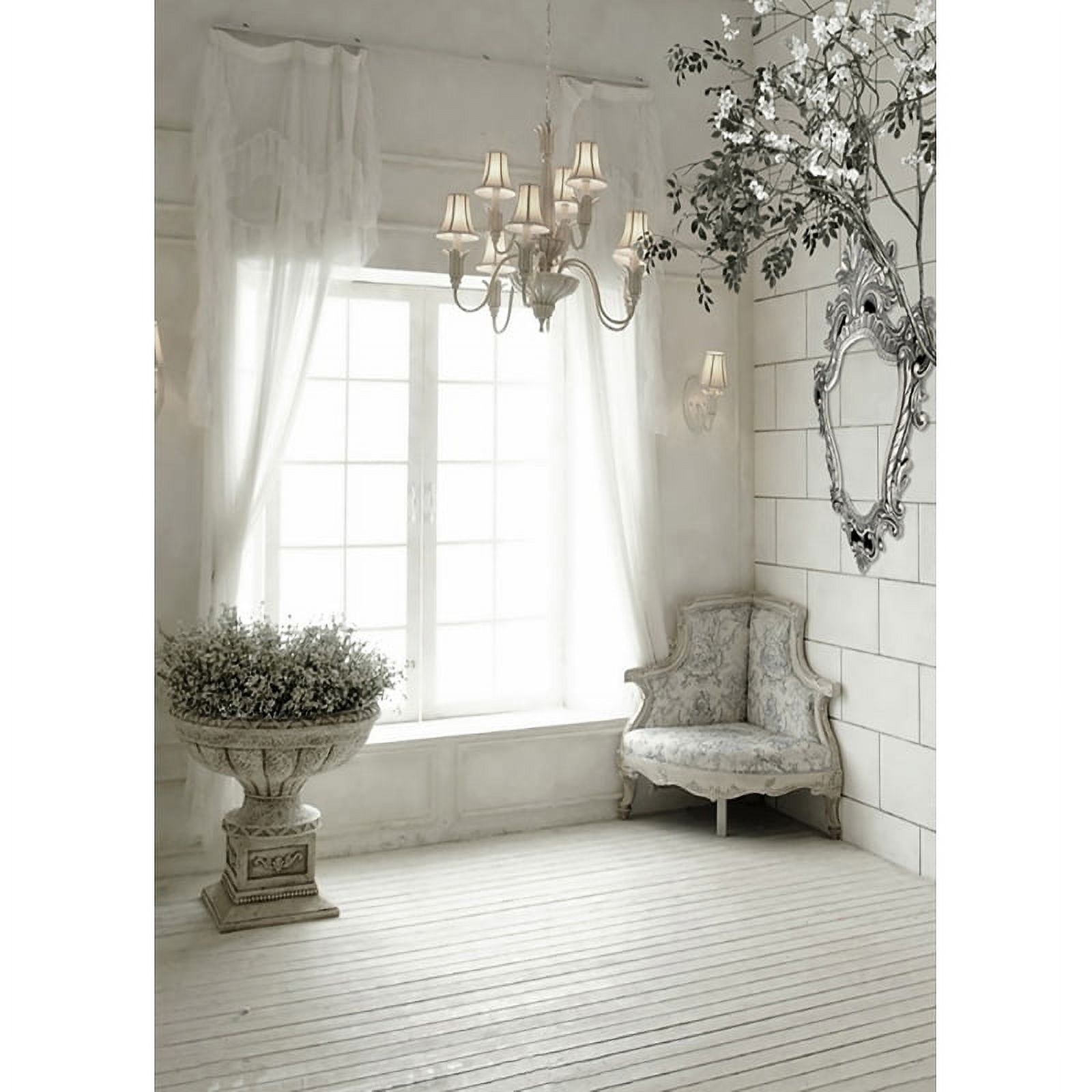 SHENGYONGBAO Vinyl Photography Backdrops Prop Flower Wall Wood Floor ...