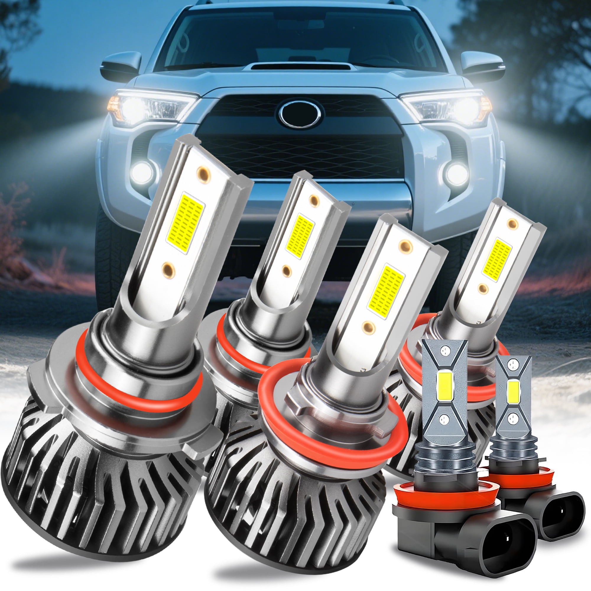 SHENKENU Fit For TOYOTA 4RUNNER (2010-2020) Halogen Replacement LED ...